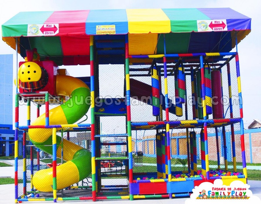 PLAYGROUND LABERINTO MODELO TREN - Juegos Recreativos Family Play