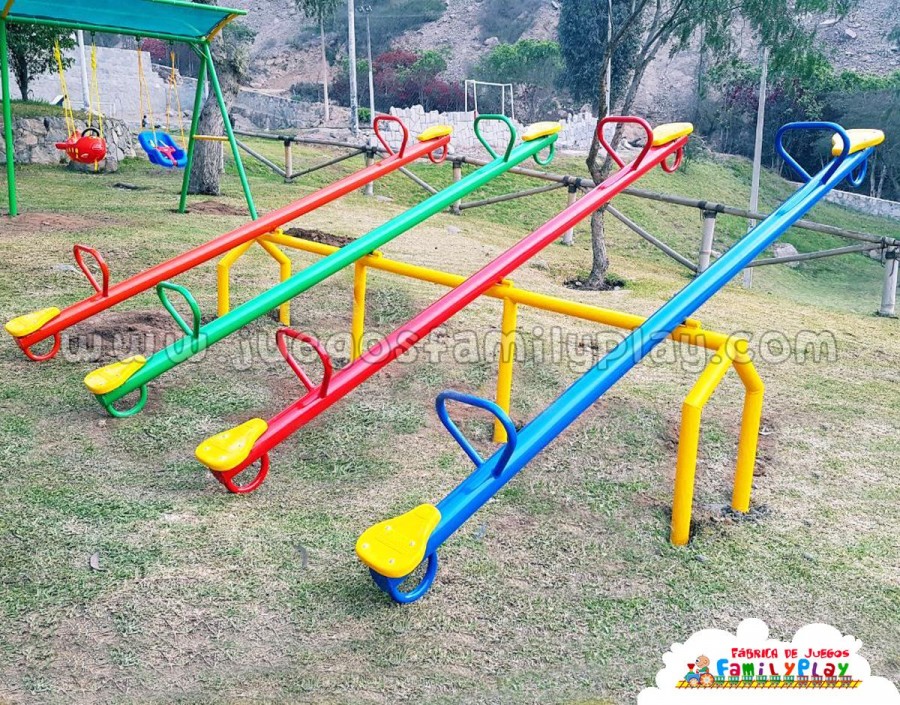 SUBE Y BAJA CUADRUPLE DE METAL - Juegos Recreativos Family Play