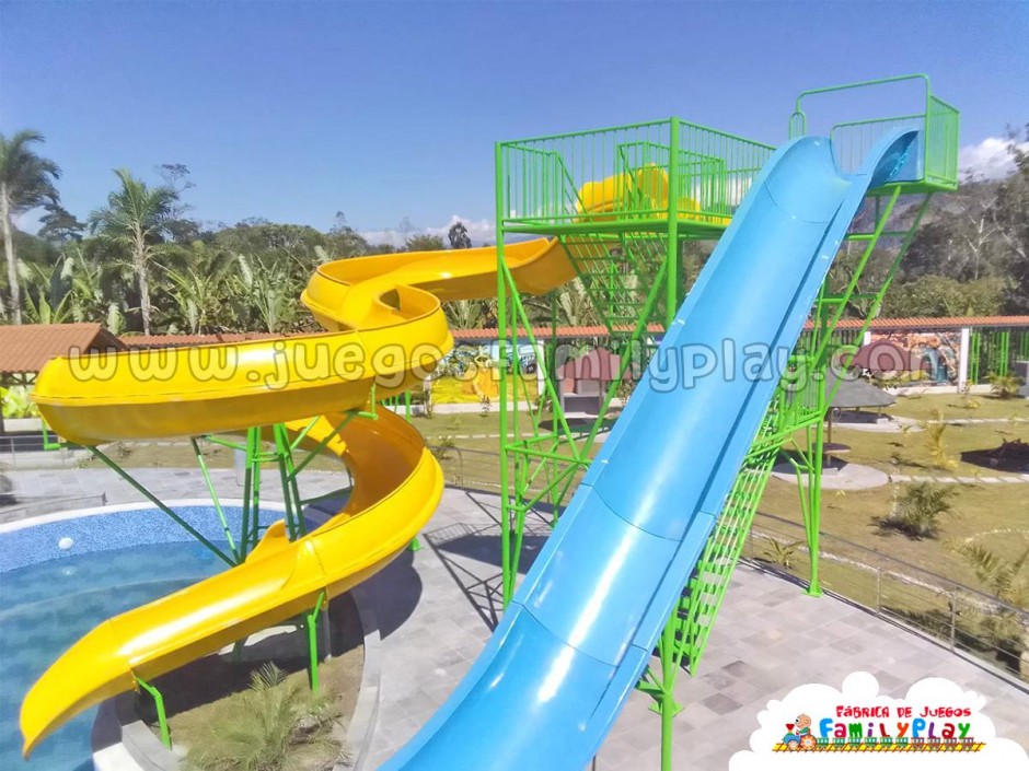 tobogan de fibra de vidrio ,primavera - Juegos Recreativos Family Play