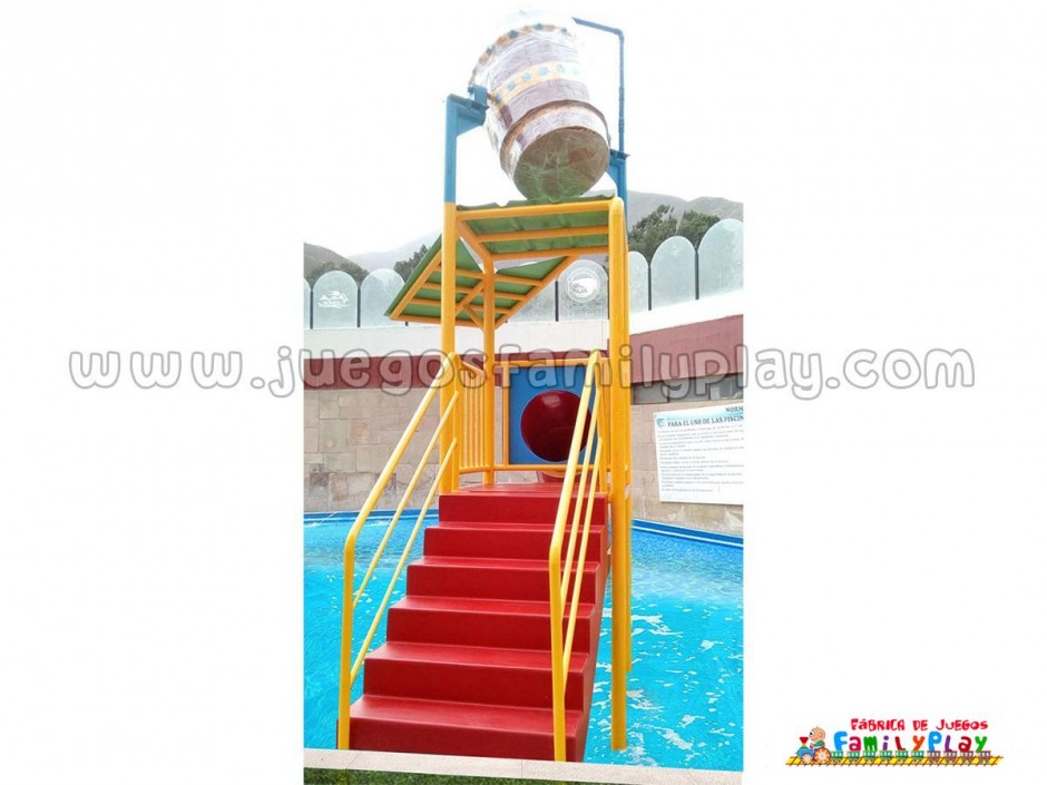 Tobogan Acuatico de fibra de vidrio mirador - Juegos Recreativos Family ...