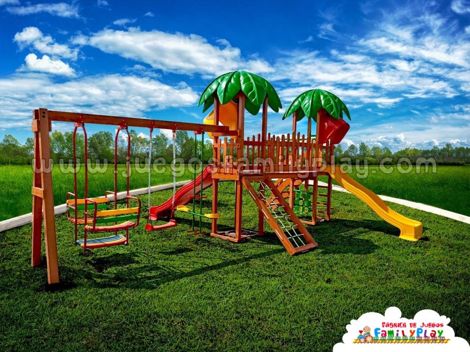 juegos infantiles de madera para parques - Juegos Recreativos Family Play