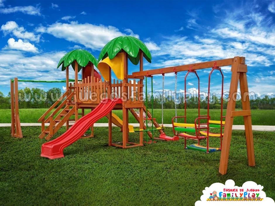juegos infantiles de madera para parques - Juegos Recreativos Family Play