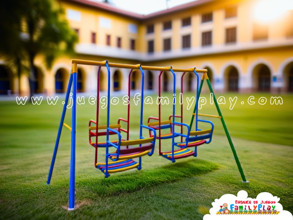 COLUMPIO DOBLE CON CALEZA PARA INTERIOR - Juegos Recreativos Family Play